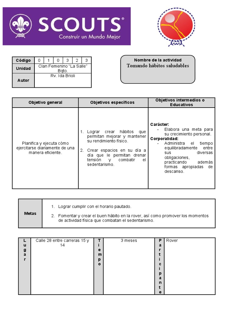Ficha REME - Tomando hábitos saludables | PDF