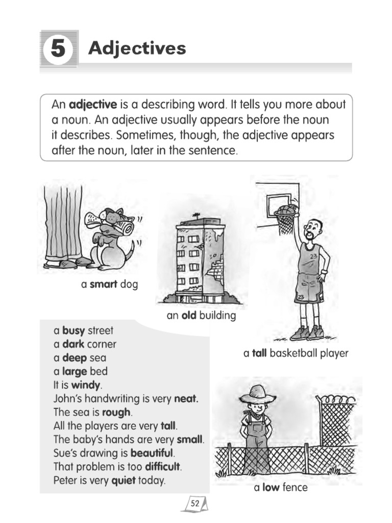 Adjectives - Exercises | PDF