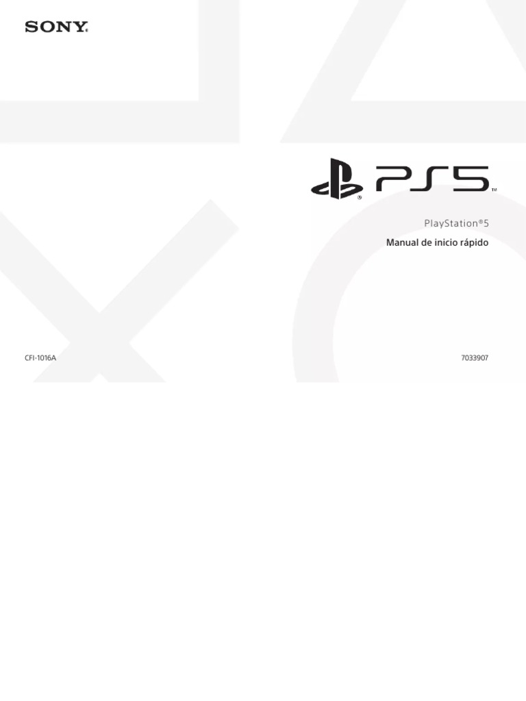Manual de usuario Sony PS5 (Español - 14 páginas) | PDF