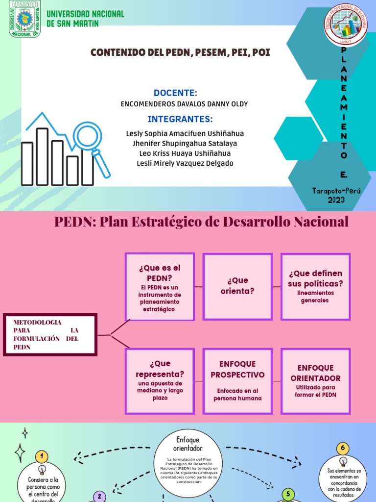 CONTENIDO DEL PEDN, PESEM, PEI, POI | PDF | Planificación estratégica ...