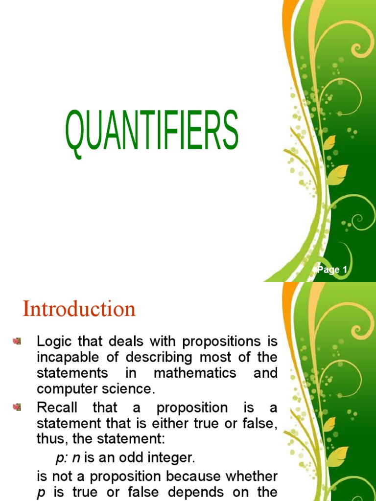 3 1-Quantifiers | PDF | Theorem | Interpretation (Logic) 3 1-Quantifiers | PDF | Theorem | Interpretation (Logic)