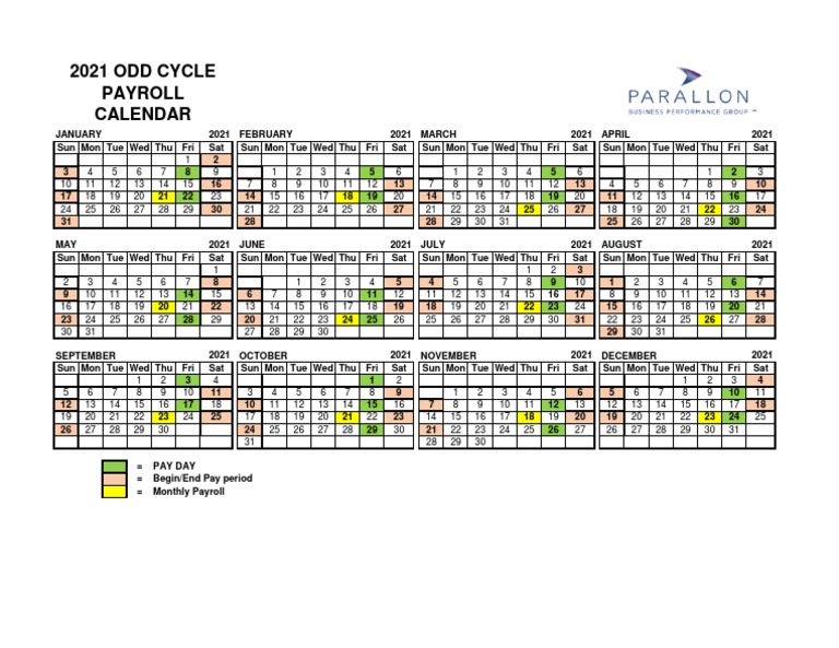 HCA's Payroll Calendar | PDF