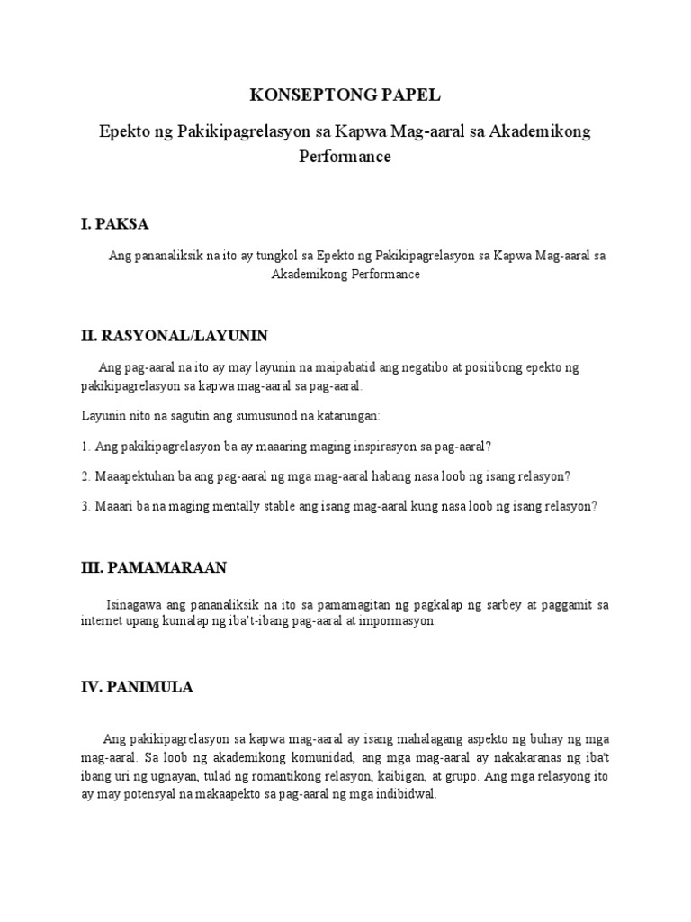 Konseptong Papel | PDF