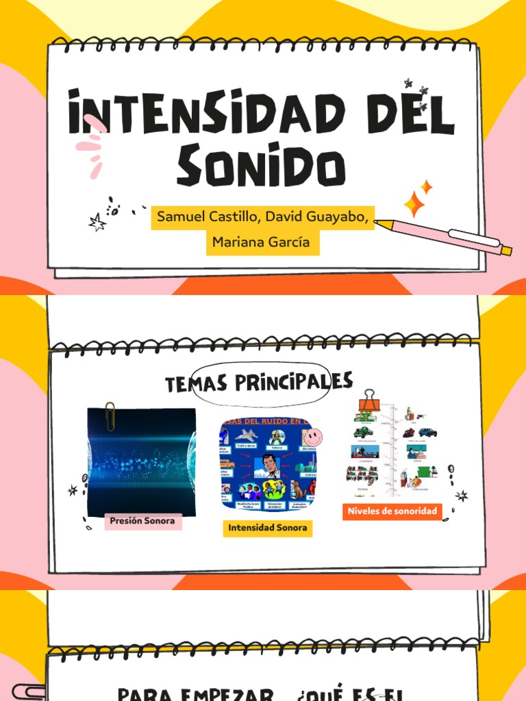 Niveles e Intensidad Del Sonido | PDF | Sonido | Decibel