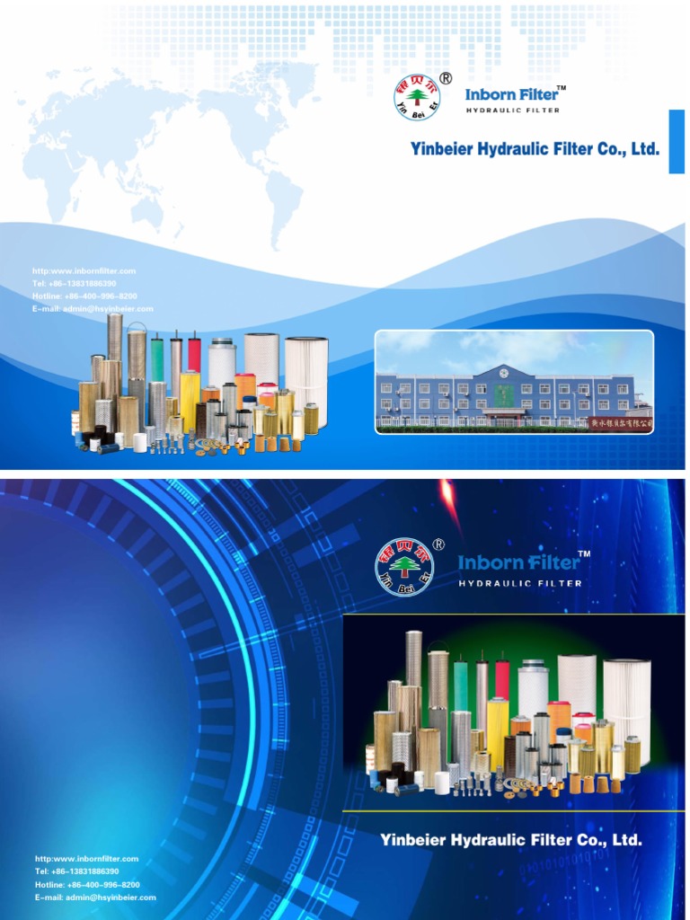 1.yinbeier Hydraulic Filter Catalog | PDF | Filtration | Lubricant
