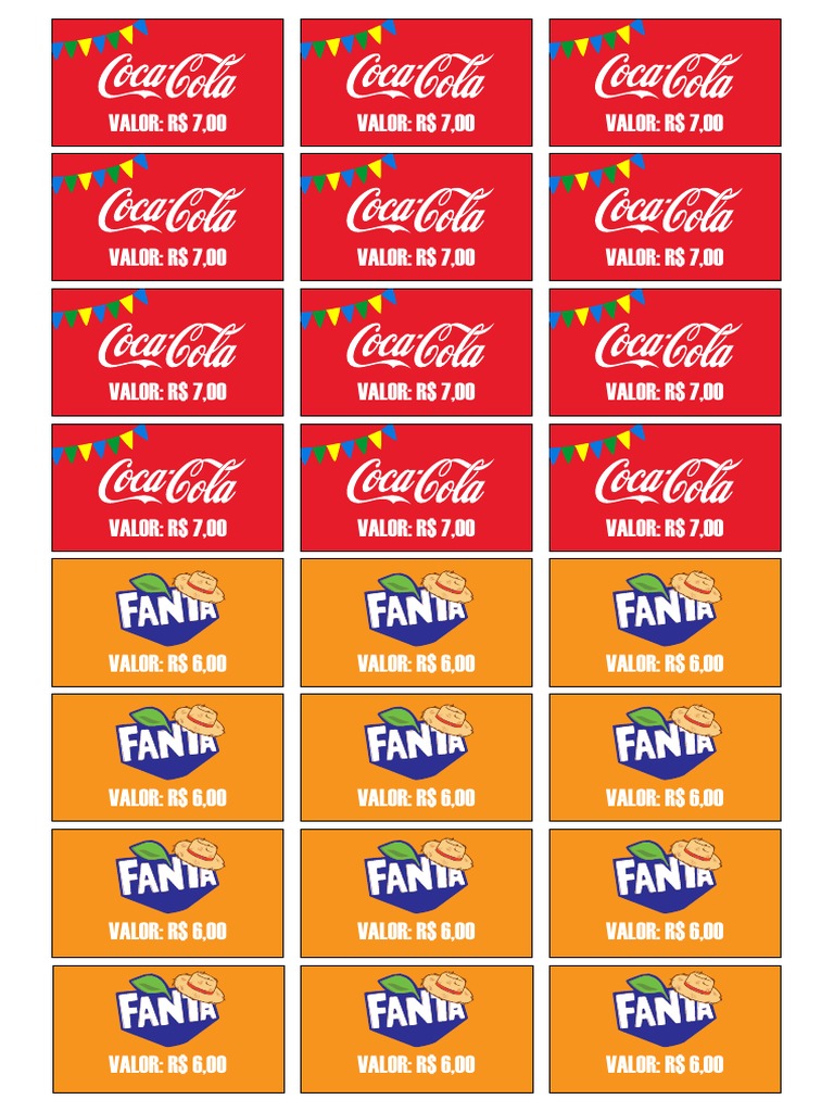 Fichas bebidas | PDF