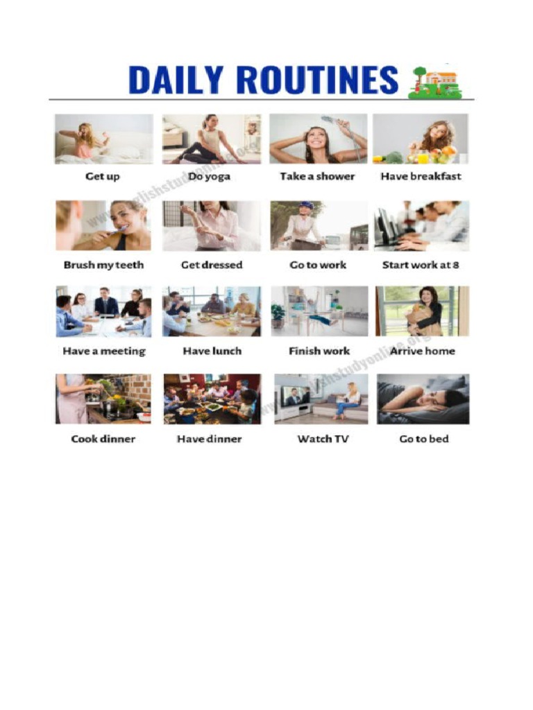 My Daily Routine UNIT 3 | PDF | Eating Behaviors | Eating Behaviors Of Humans