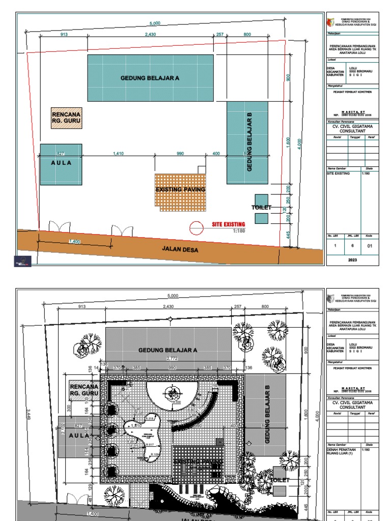 Gambar PEMB. AREA BERMAIN LUAR RUANG TK ANATAPURA LOLU | PDF