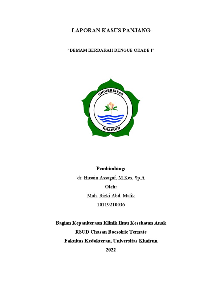 Laporan Kasus DBD Grade I pada Anak | PDF