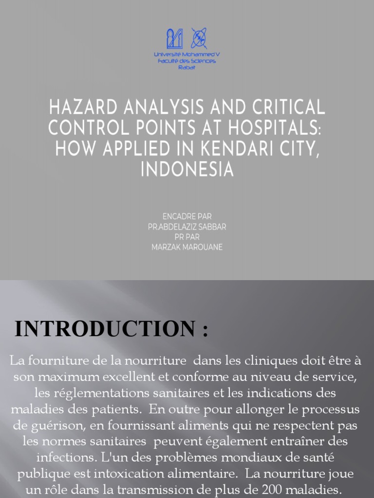 HACCP | PDF | Nourritures | Intoxication alimentaire