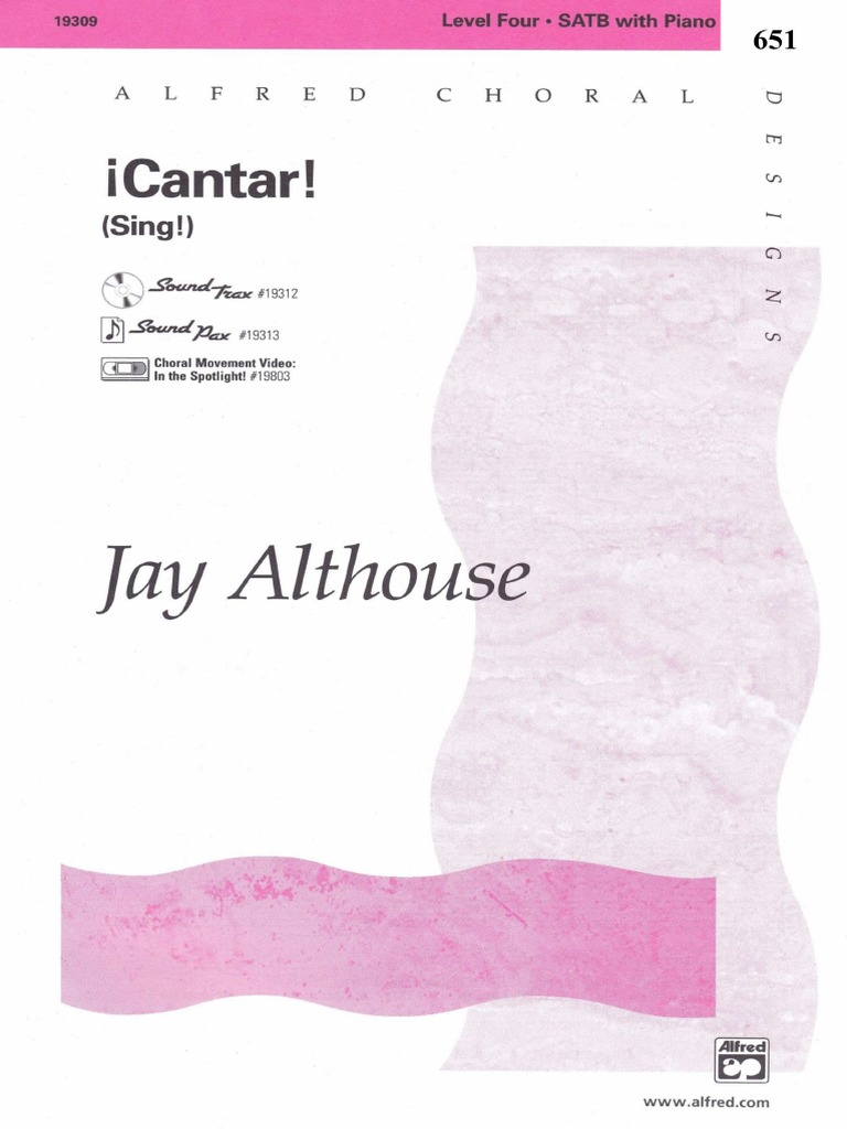 Cantar! (Sing!) - Jay Althouse (SATB) | PDF