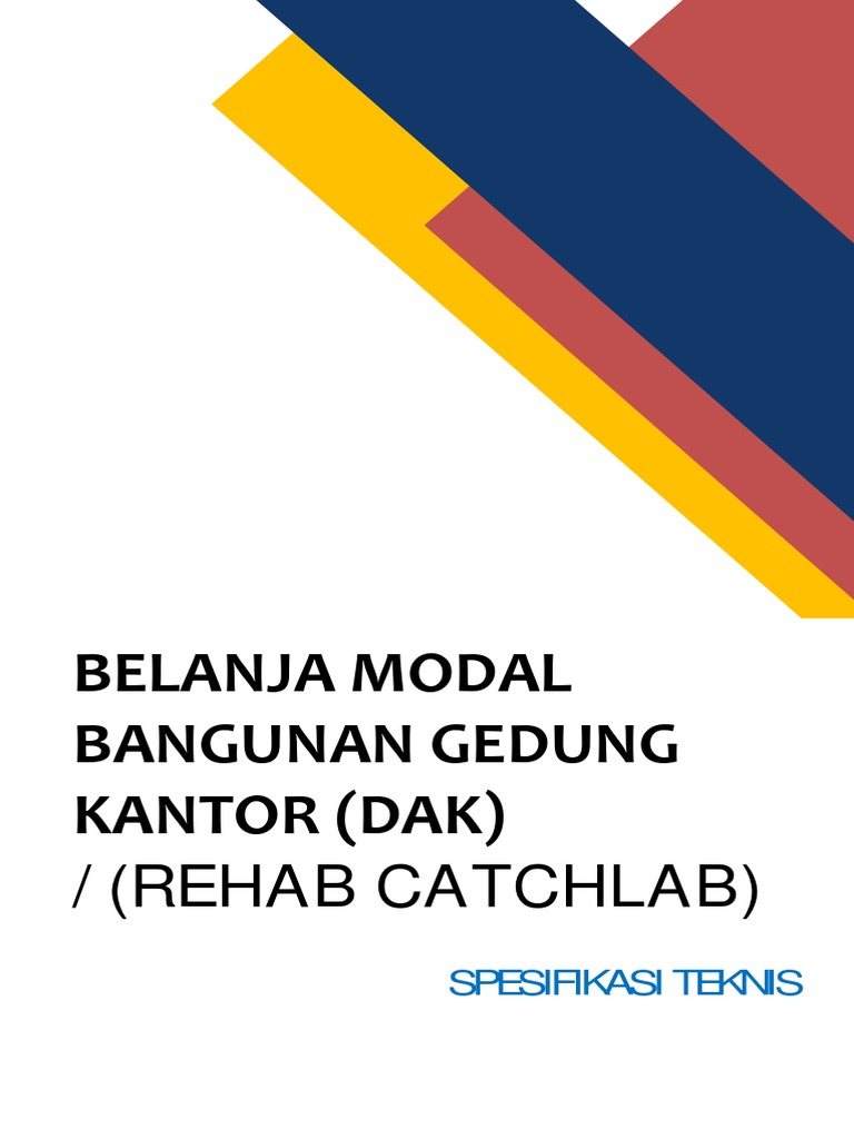 Spesifikasi Teknis RKK Fix | PDF