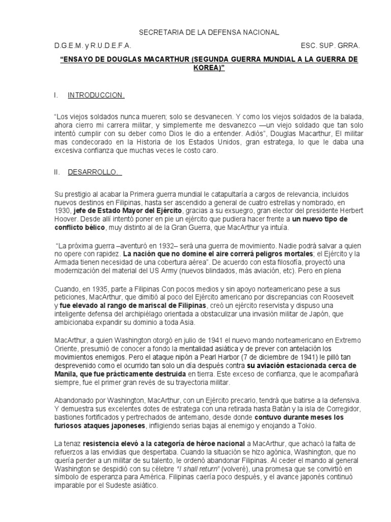 Douglas | PDF | Douglas Mac Arthur | Marina de Estados Unidos