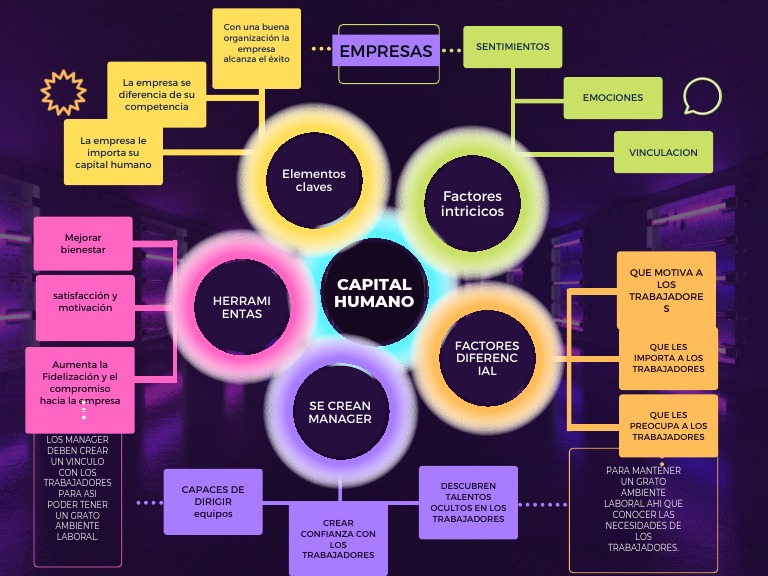 Mapa Conceptual Capital Humano | PDF | Sicología | Ciencias del comportamiento