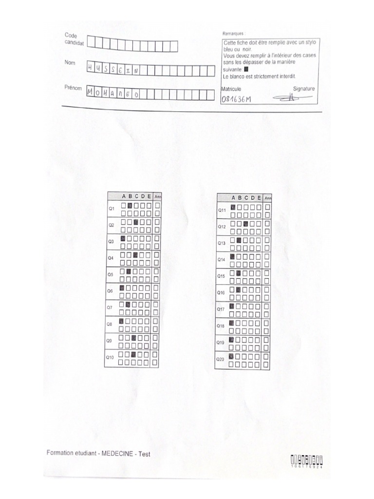 Grilles Lecteur Optique | PDF