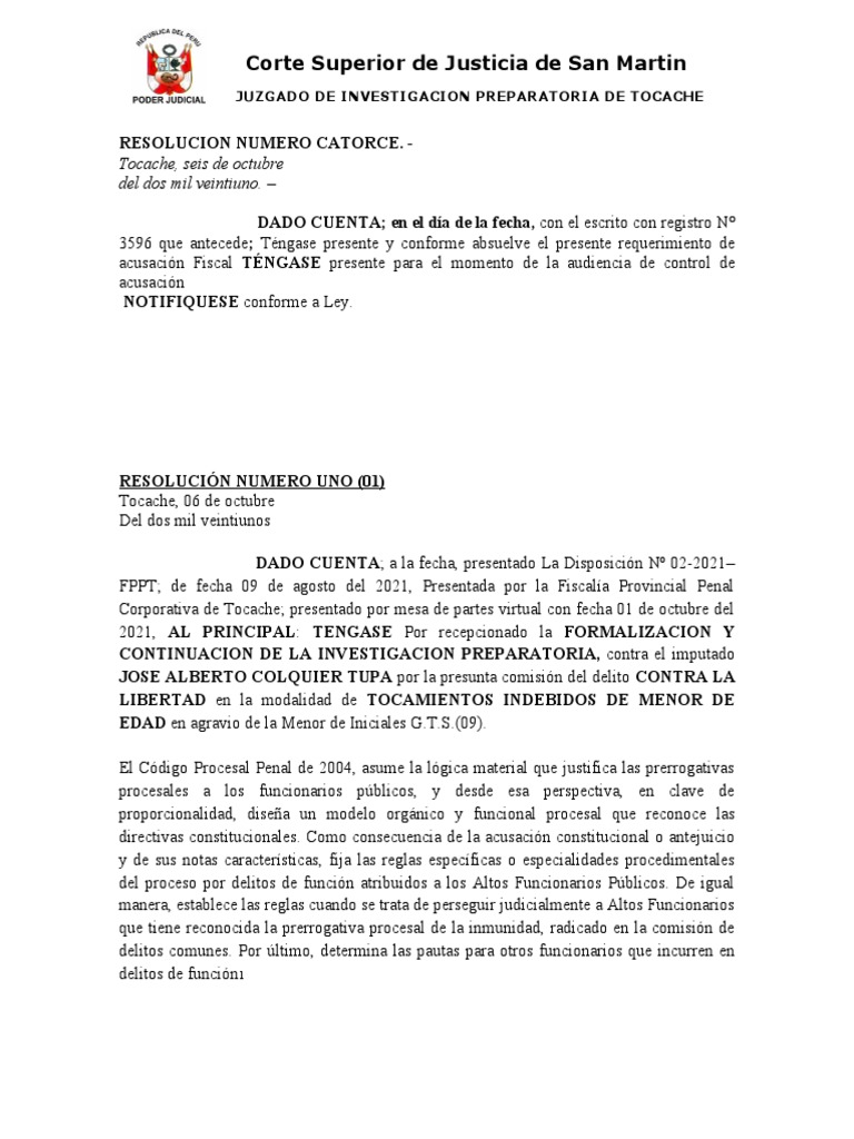 FORMALIZACION 2021 - OCTUBRE | PDF | Procedimiento Criminal | Fiscal