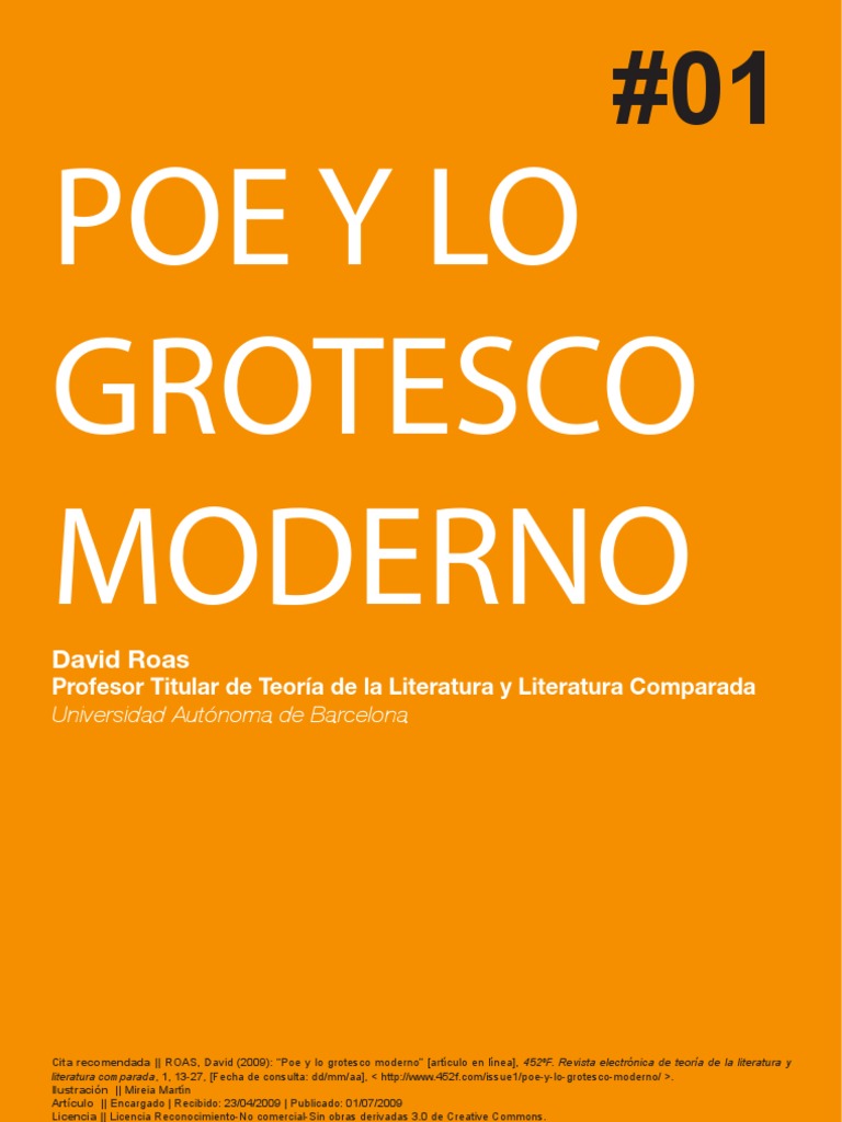Análisis de lo Grotesco en Poe | PDF | Edgar Allan Poe | Grotesco