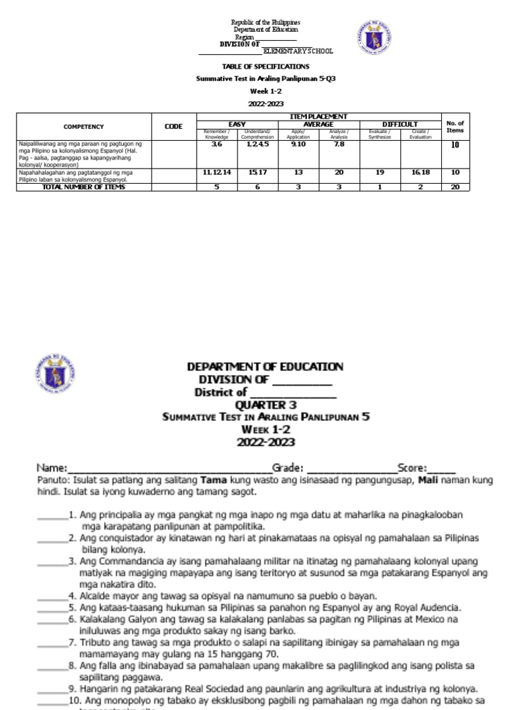 ST1 - Ap 5 - Q3 | PDF