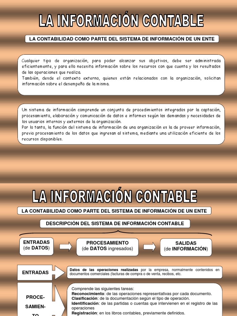 Clase 1 La Info. Contable, Principios o Cualidades | PDF | Contabilidad ...