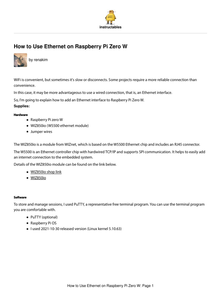How To Raspberry Pi Ethernet | PDF | Raspberry Pi | Computing