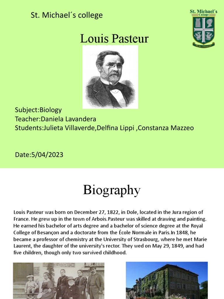 Louis Pasteur | PDF | Social Science | Philosophy