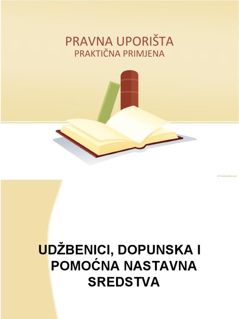 Udžbenici I Dopunska Nastavna Sredstva | PDF