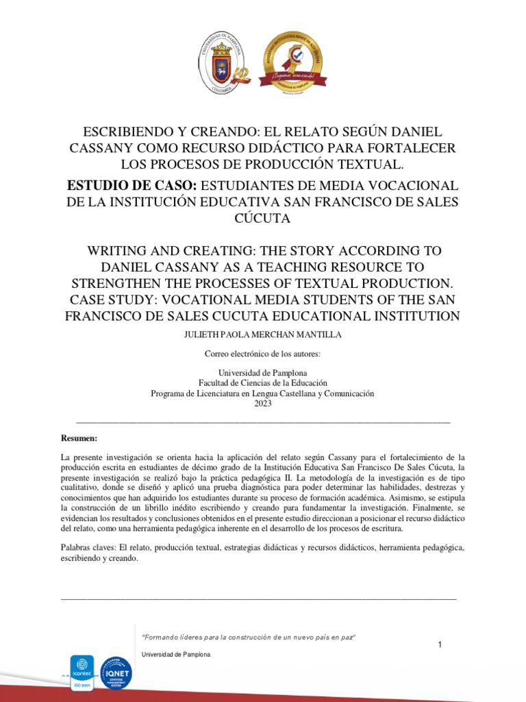Artículo Final-Paola Merchan | PDF | Aprendizaje | Enseñando