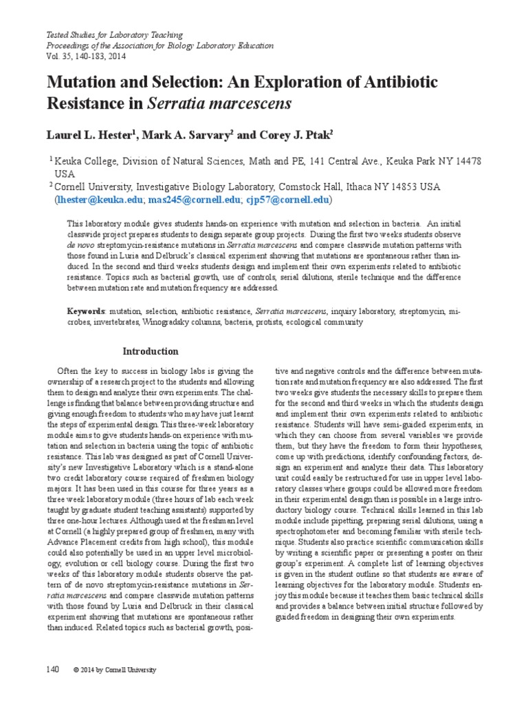 Hester | PDF | Translation (Biology) | Mutation