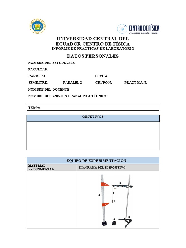 Formato Documento de informe | PDF