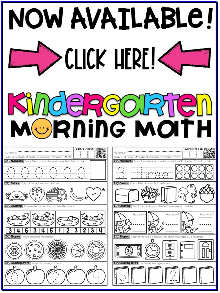 2 - Mornings Made Easy! Kindergarten Morning Work by Tweet Resources ...