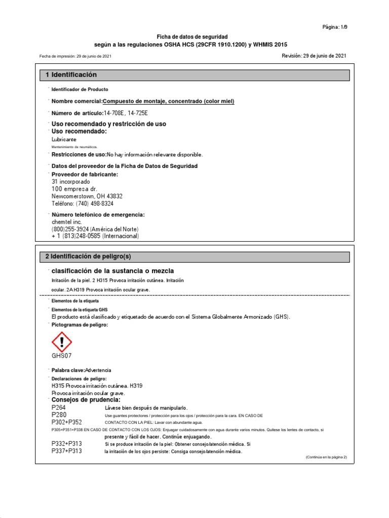 Xtra Seal Mounting Compound 2021 | PDF | Administración de Seguridad y ...