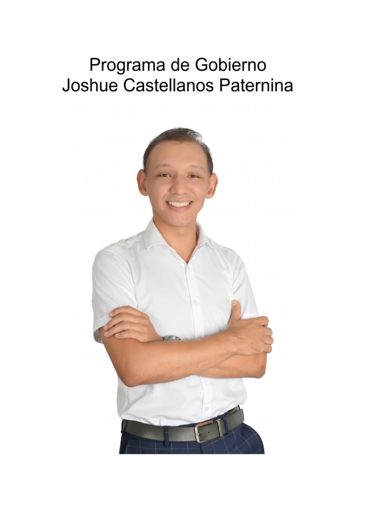 Programa de Gobierno Joshue Castellanos | PDF | Sustentabilidad | Reciclaje