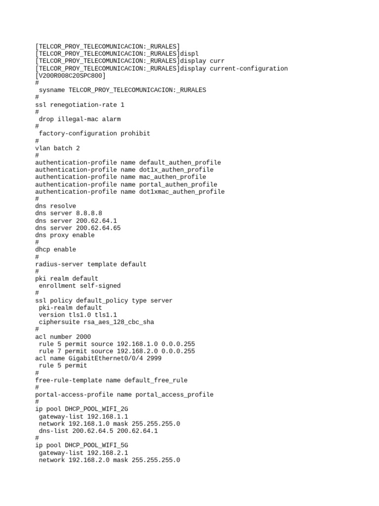 Config 5g y 2g en Ar129 Telcor Carcip | PDF | Domain Name System | Radius