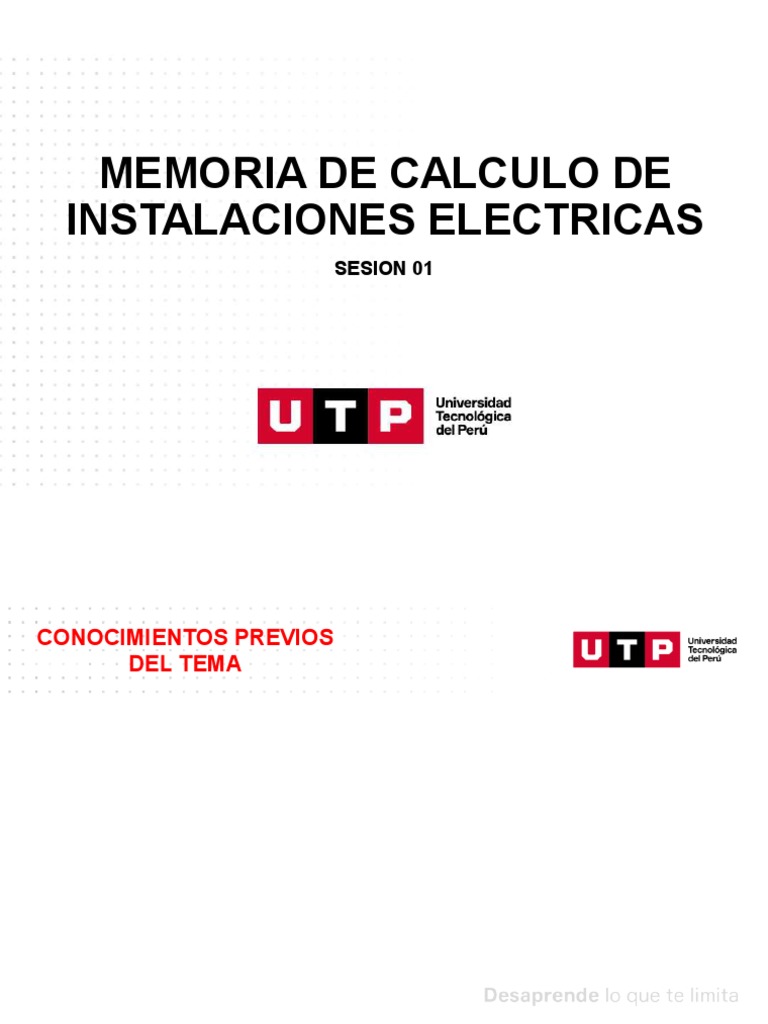 S06.s1 MEMORIA DE CALCULO INSTALACIONES ELECTRICAS | PDF | Ingenieria Eléctrica | Ingeniería de ...