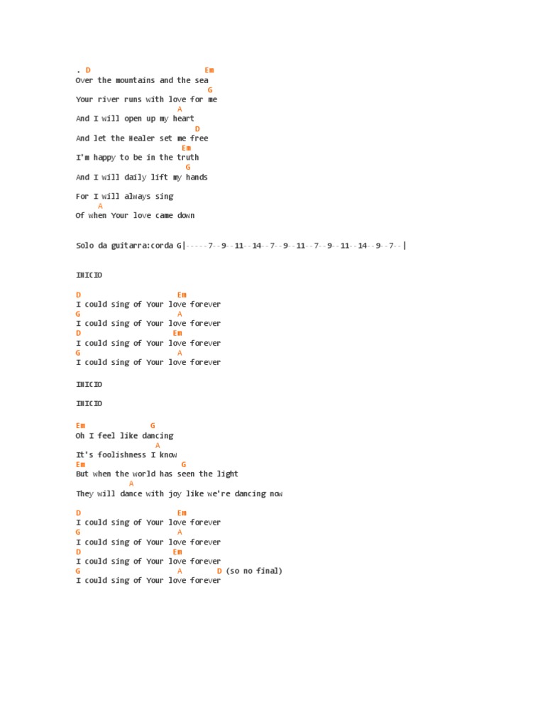 Cantare de Tu Amor Por Siempre | PDF