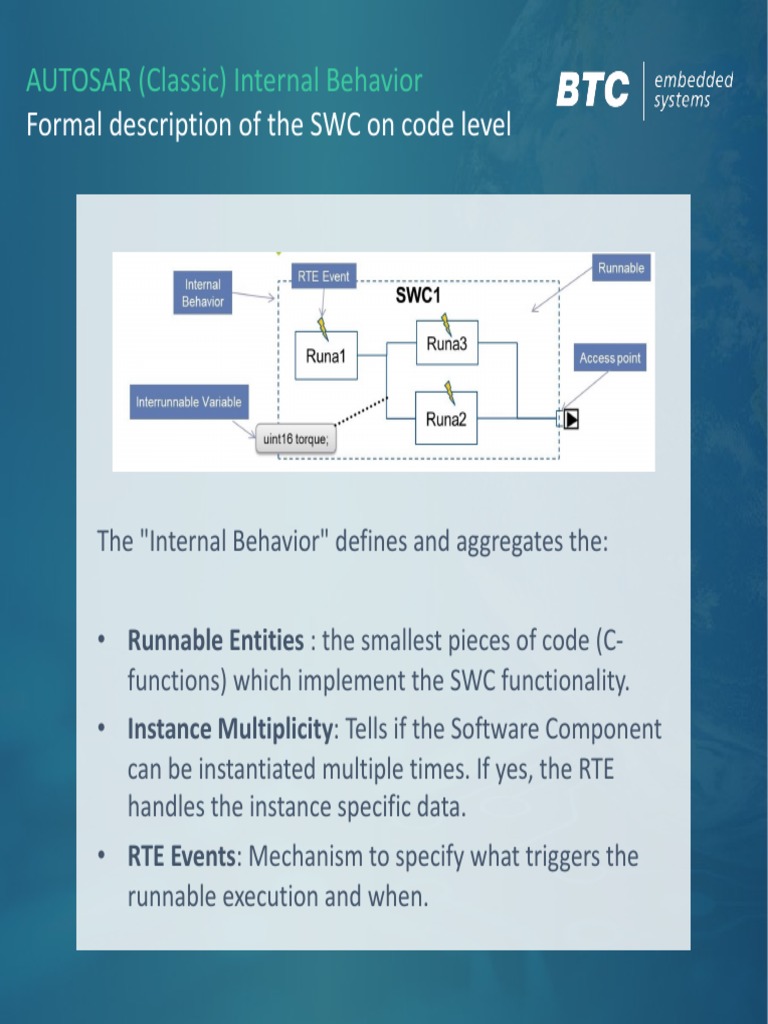 AUTOSAR Classic SWC Internal Behavior | PDF | Computers