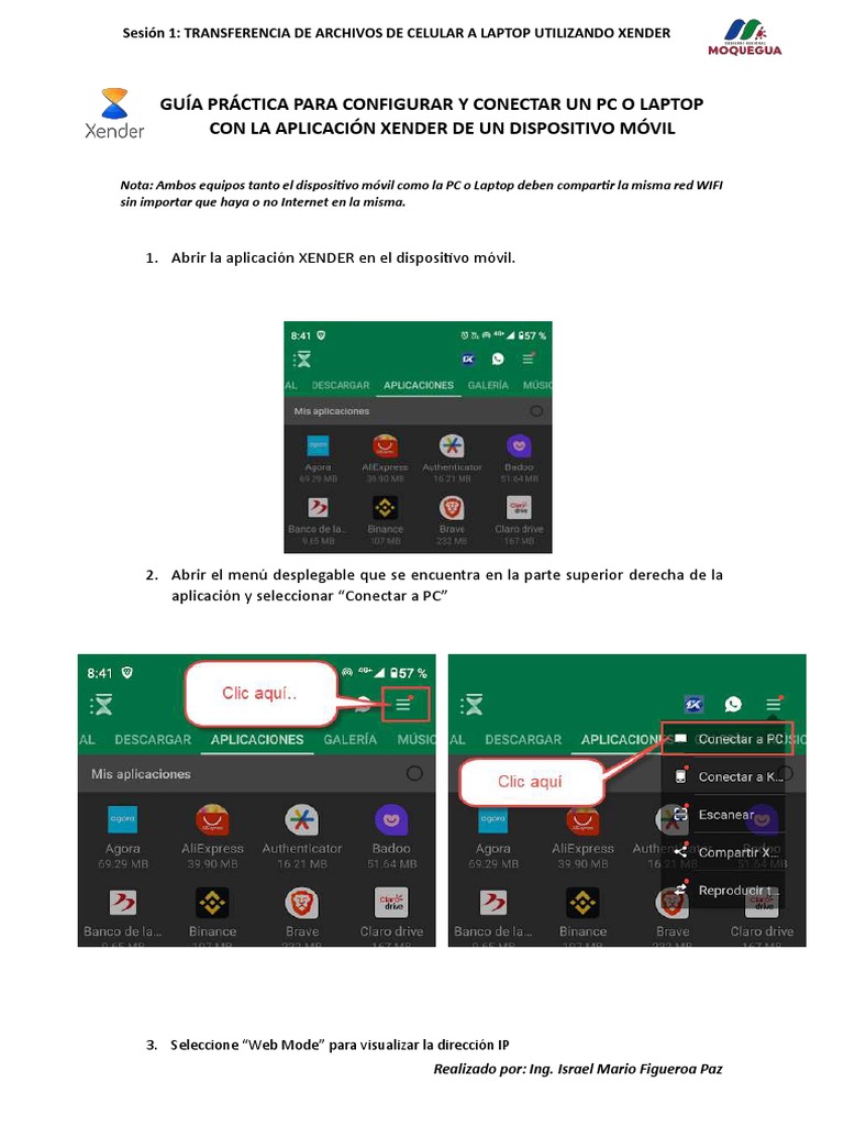 Guía Práctica para Configurar y Conectar Un PC o Laptop Con La Aplicación XENDER de Un ...
