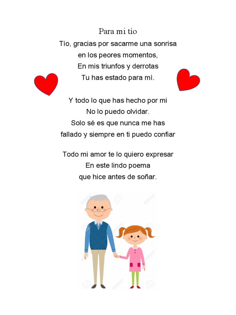 Para mi tío - poema | PDF