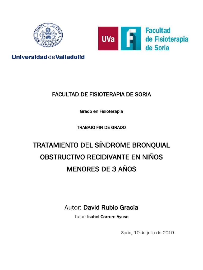 TFG o 1865 | Descargar gratis PDF | Tos | Asma