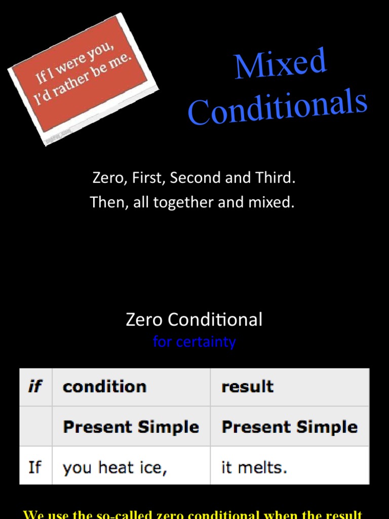 Mixed Conditional Combinations | PDF