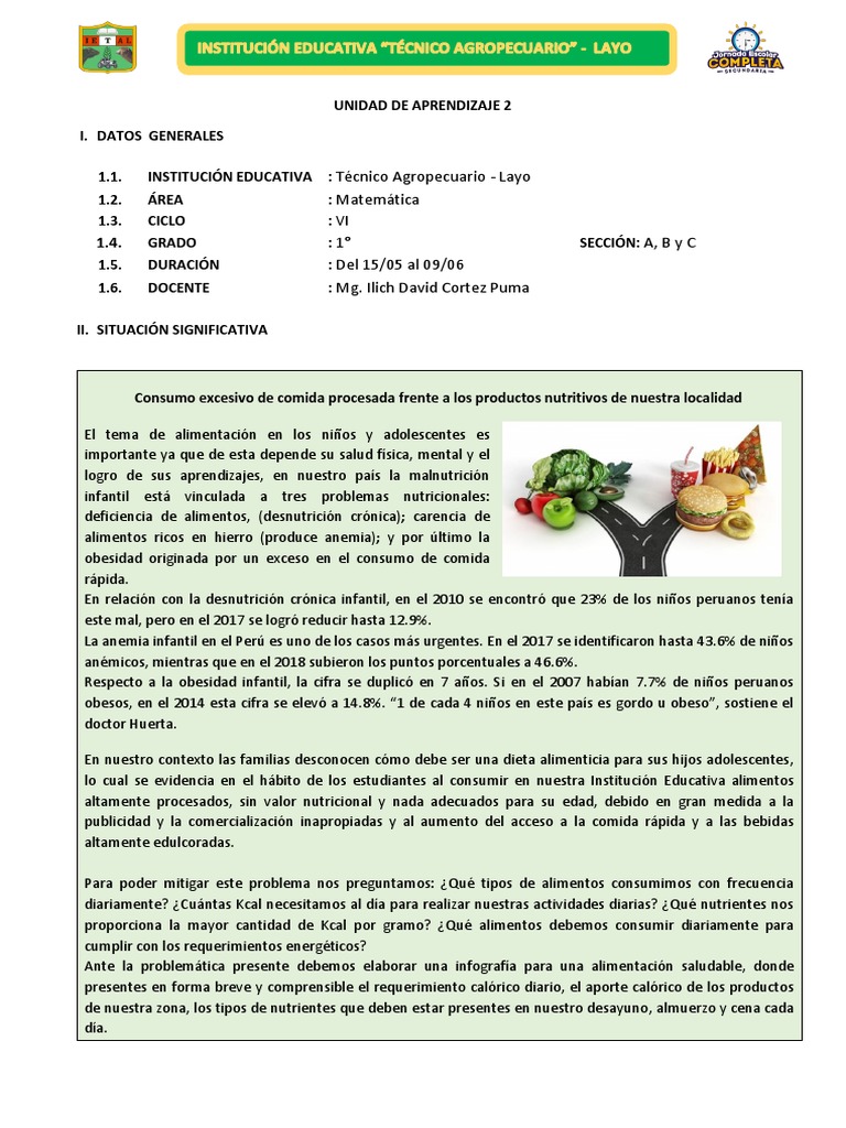 Planificación Unidad 2 | PDF | Ecuaciones | Aprendizaje