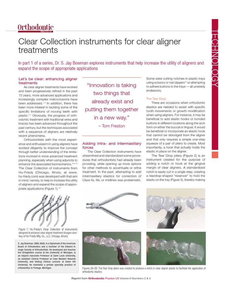 Clear Aligner Pliers and Use - Hu Friedy | PDF | Orthodontics | Mouth