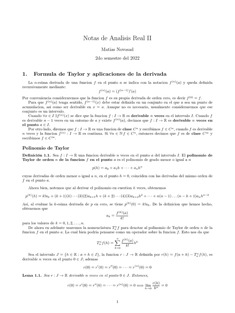 Notas de Analisis Real II | PDF | Intervalo (Matemáticas) | Integral