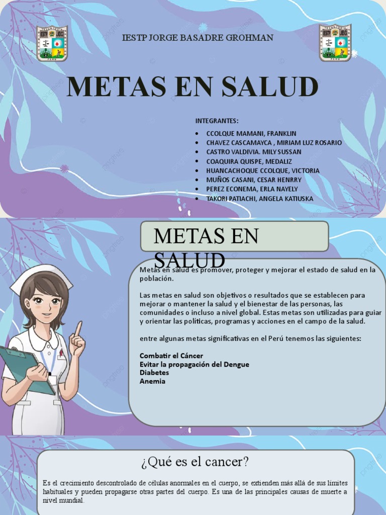 Metas en Salud | PDF | Cáncer | Cáncer de cuello uterino