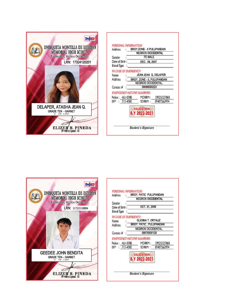 STUDENT I.D. | PDF