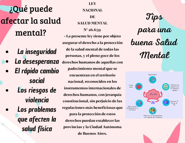 Folleto Salud Mental 1.1 | PDF Folleto Salud Mental 1.1 | PDF