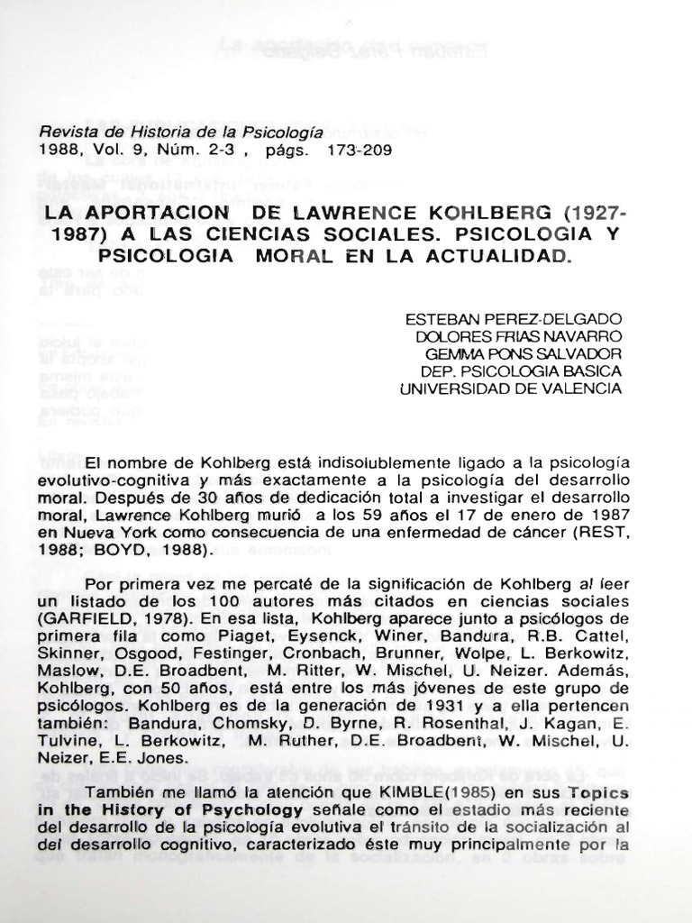 Kohlberg | PDF