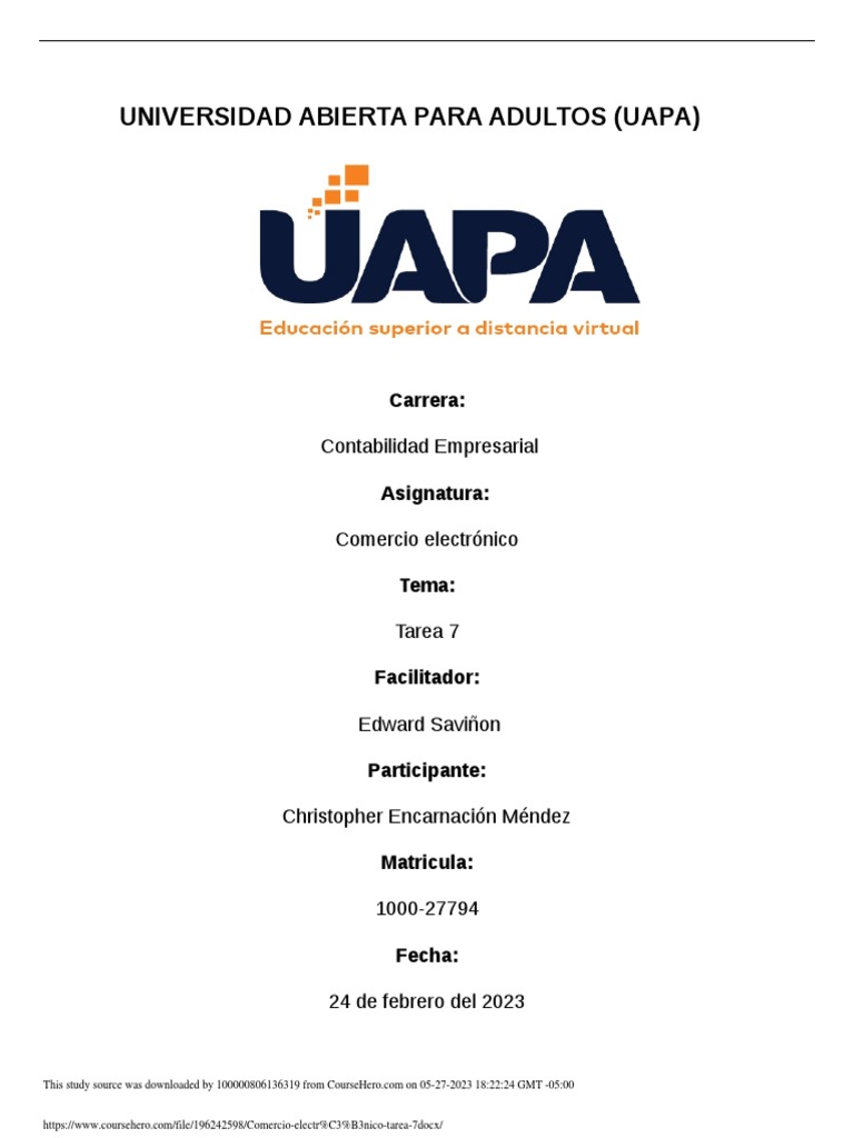 Comercio Electr Nico Tarea 7 | PDF | Marketing de motores de búsqueda | Posicionamiento en ...