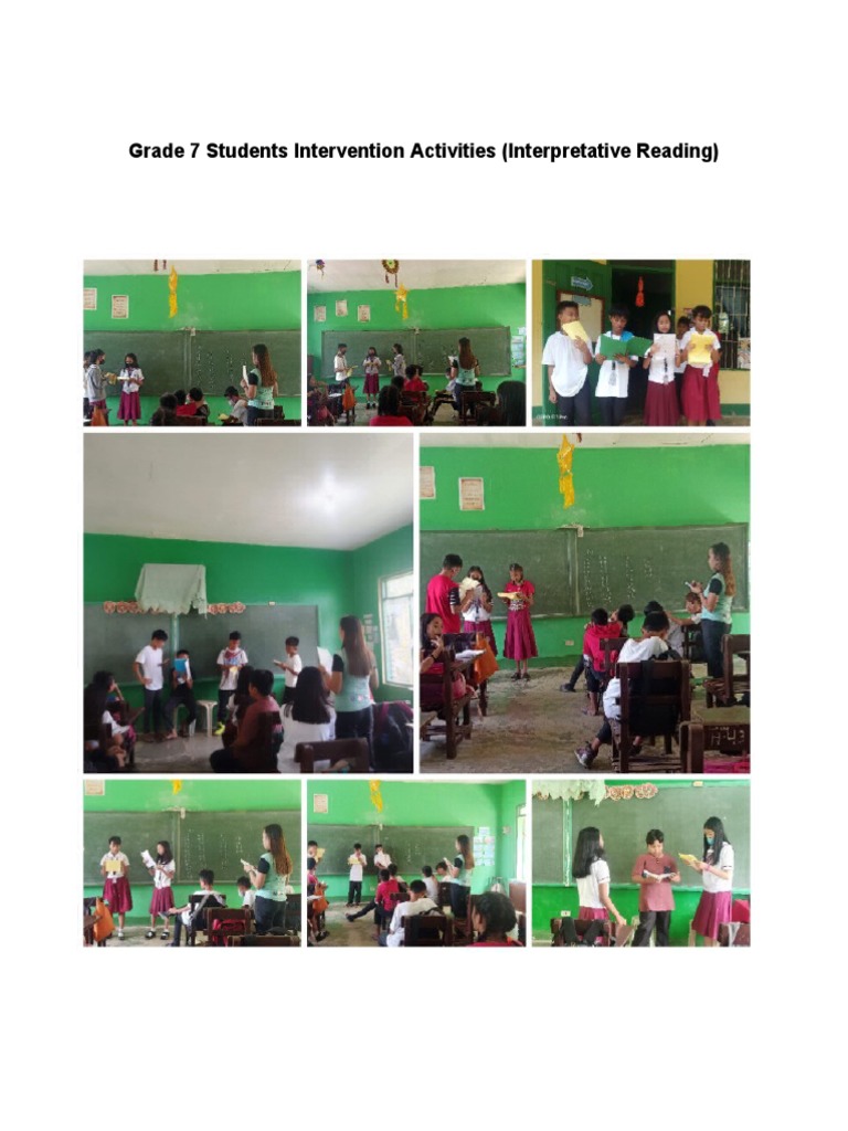 Grade 7 Students Intervention Activities | PDF