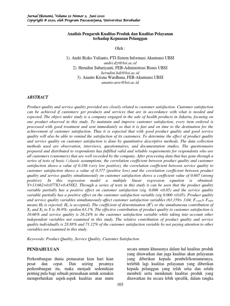 Analisis Pengaruh | PDF | Business Economics | Business Process